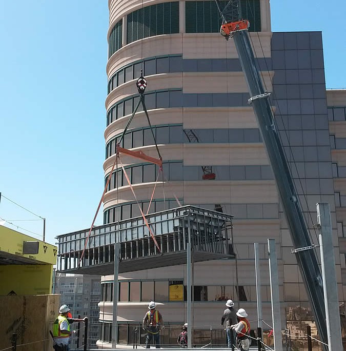 Edison Lofts Rooftop Pool - Crane Install Preparation - Stainless ...